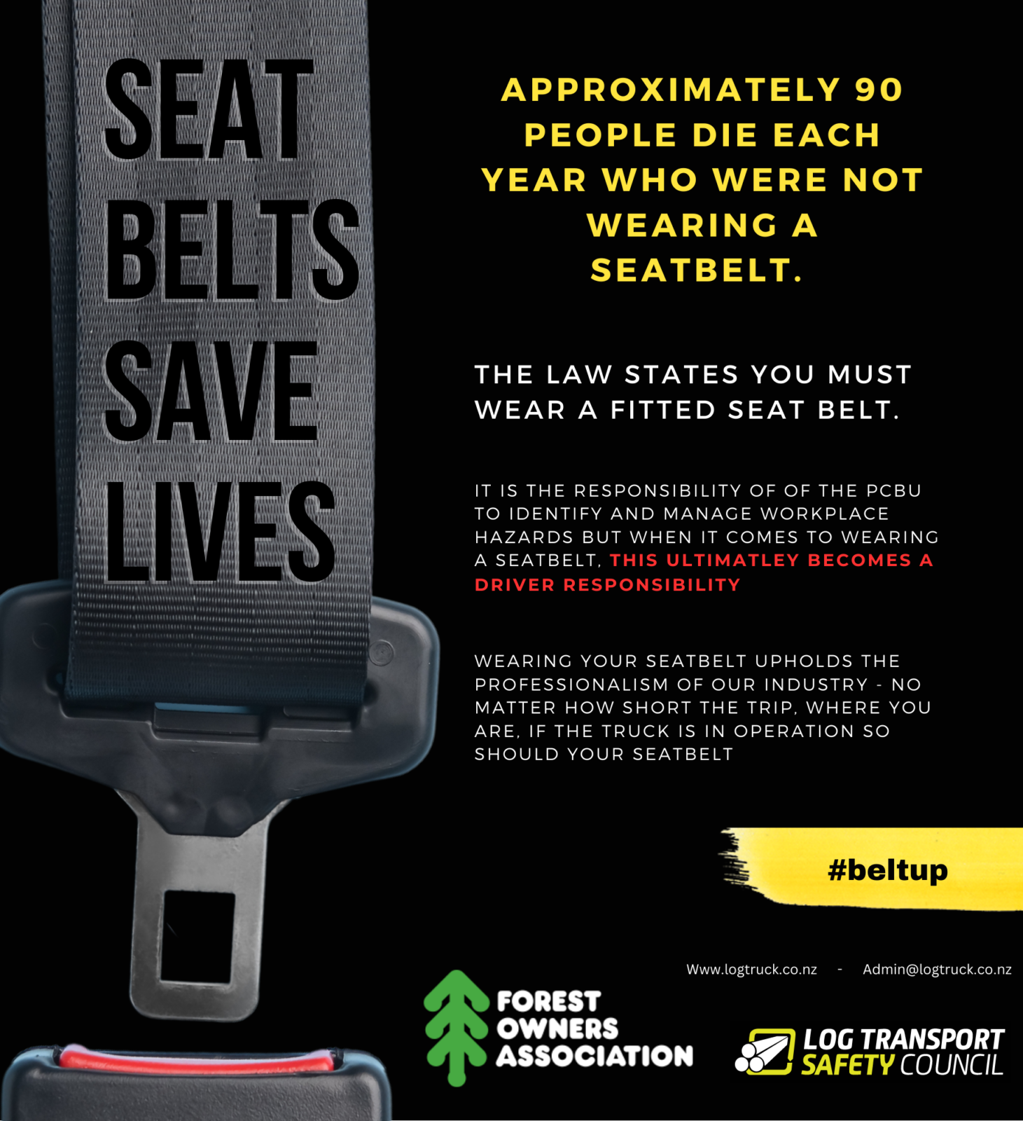 Seatbelts Log Transport Safety Council Seatbelts Log Transport Safety Council